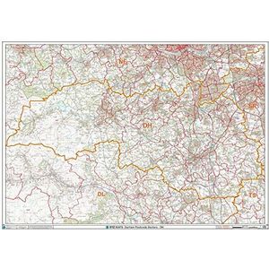 Durham - dh - postcode wandkaart - papier - Kantoorartikelen online ...