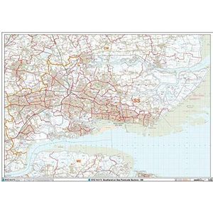 Darlington - dl - postcode wandkaart - papier - Kantoorartikelen online ...