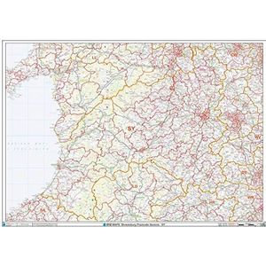 Uxbridge - ub - postcode wandkaart - papier - Kantoorartikelen online ...