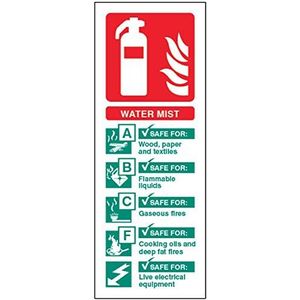 Water mist blusser identificatie stijve pvc veiligheidsteken ...