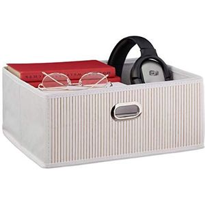 Relaxdays 5x opbergmand bamboe - opbergbox opvouwbaar - badkamermand ...