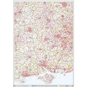 Postcode sector map - (s16) - noordoost-engeland - wall map-paper ...