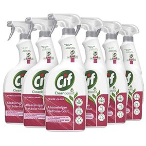 Cif cleanboost power - shine badkamer spray - 6 x 750 ml ...