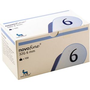 Novofine naalden 32g 6mm 100 stuks - Drogisterij producten van de beste ...