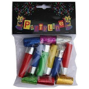 Relaxdays roltongen feest toeter - feesttoeters - 50 stuks - roltoeters ...