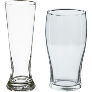 Bierglazen set - pilsglazen fluitje-pint glazen - 8x stuks - glas - online kopen? | Lage prijs ...