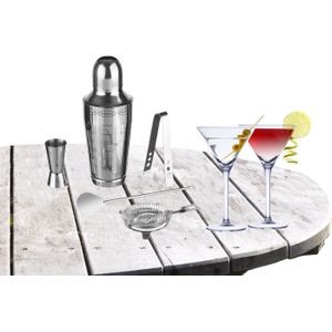 Jml premium cocktailshaker set – design rvs cocktail set – cocktail ...