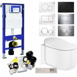 Geberit up100 toiletset set 38 grohe sensia complete douchewc met delta ...