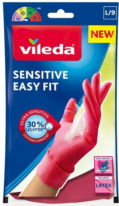 12x Vileda Handschoenen Sensitive Easy Fit Large 1 paar kopen ...