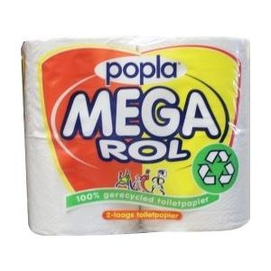 Popla toiletpapier tissues 400vel 4 rollen - Klusspullen kopen ...