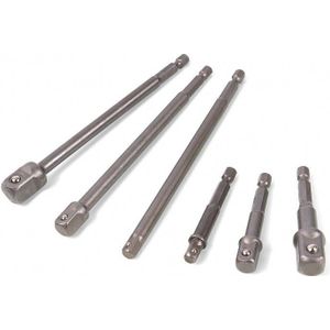 Hbm professionele 3 delige bit - dop adapterset met hex aansluiting ...