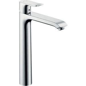 Hansgrohe metris wastafelkraan push open chroom - Sanitair outlet ...