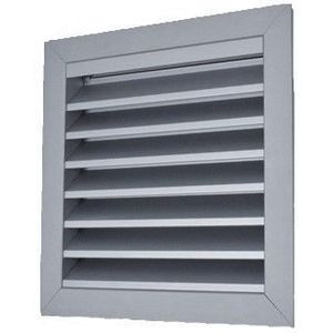 Nedco lamellenrooster bruin 4 lamellen 150 mm - Ventilatiematerialen ...