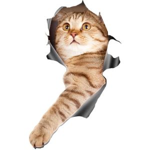 Stijl 4 grote 3d stereo cat auto sticker auto lichaam krassen en ...