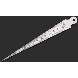 6 pcs - set stainless steel weld inspection ruler tapered gap ruler ...