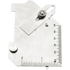 6 pcs - set stainless steel weld inspection ruler tapered gap ruler ...