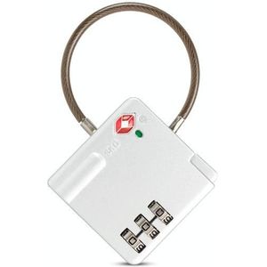 Customs lock wire rope padlock skull customs code lock(silver ...