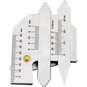 6 pcs - set stainless steel weld inspection ruler tapered gap ruler ...