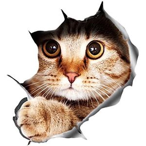 Stijl 4 grote 3d stereo cat auto sticker auto lichaam krassen en ...
