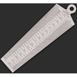 6 pcs - set stainless steel weld inspection ruler tapered gap ruler ...