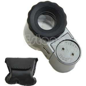 Juweliersloep 30x 60x verlichte vergrootglas loep dual lens - Sport ...