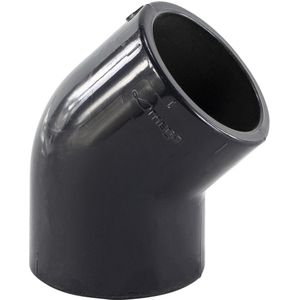 Pvc knie 45° - 50 mm - lijmverbinding - Tuinartikelen kopen? | Grootste assortiment | beslist.nl