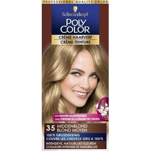 Schwarzkopf poly color 35 middenblond crème haarverf - Drogisterij ...