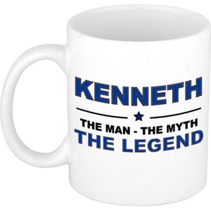 Naam cadeau kenneth - the man the myth the legend koffie mok - beker ...