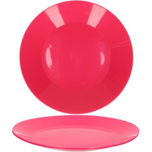 20x ontbijt-diner bordjes van hard kunststof 26 cm in het blauw ...