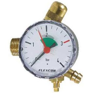 Flamco manometer 80mm 1-2 axiaal - Sanitair outlet online | Lage prijzen | beslist.nl