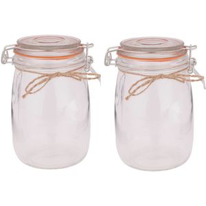 12x mini weckpotten-inmaakpotten 100 ml met beugelsluiting - online ...