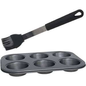 Muffins-cupcakes bakvorm-bakblik 26 x 20 cm - voor 12x stuks incl ...