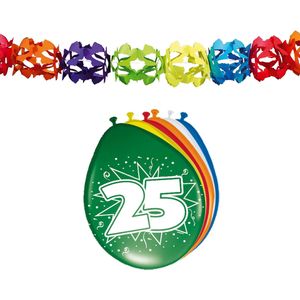 Folat party 25e jaar verjaardag feestversiering set - ballonnen en ...