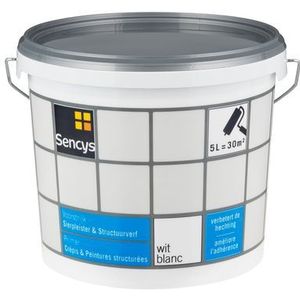 Sencys structuurverf mat grof wit 2 5l - Klusspullen kopen? | Laagste ...