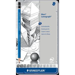 Staedtler mars lumograph potlood standaard 6b blauw - Kantoorartikelen online? | beslist.nl | De ...