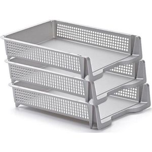 Pakket van 10x stuks brievenbakjes-postbakjes-documentenbakjes zilver ...