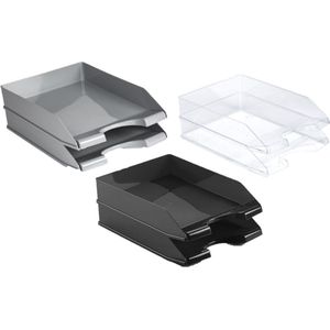 Kantoor brievenbakjes set van 6x stuks a4 formaat - 2x kleuren ...