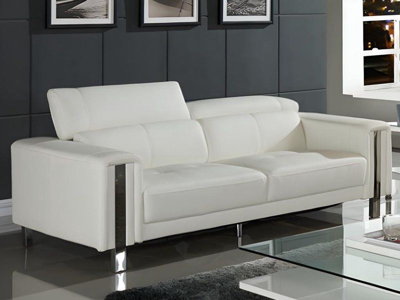 Zitbank - MAROUA - Wit - Kunstleer - 3 Plaatsen kopen? Vergelijk de ...