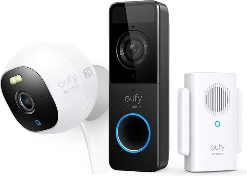 Eufy Security - Video Deurbel C210 - Wi-Fi - Inclusief E220 2K Camera ...