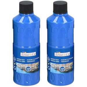 4x hobby-knutsel acrylverf - temperaverf - groen - fles 250 ml - groene ...