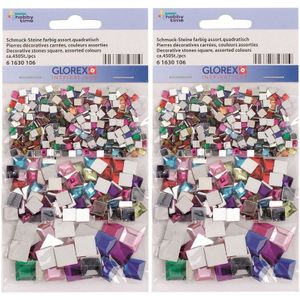 6000x gekleurde plak diamantjes - glitter steentjes - hobby-knutsel ...