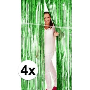 4x groene versiering folie deurgordijn - deurversiering - Cadeaus ...