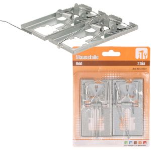 12x Muizenvallen/muizenklemmen 10 cm - Ongediertebestrijding ...