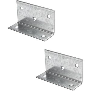 15x versterkingshoeken - verbindingshoeken staal verzinkt - 4 x 25 cm ...