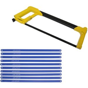 Ijzerzaag - metaalzaag 300 mm inclusief 10 reserve zaagbladen ...